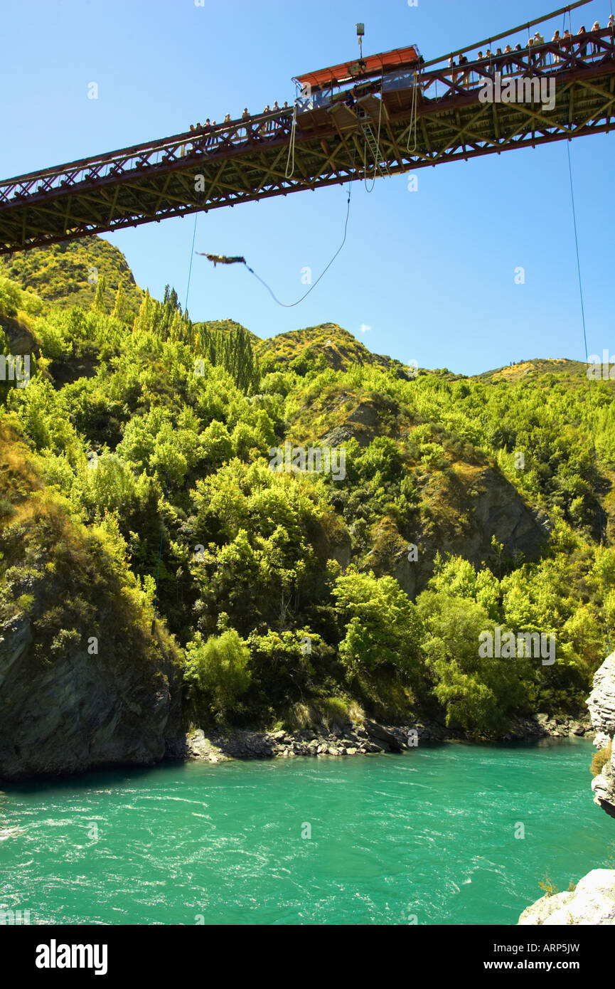 Bungy Jumping Original Bungy Jump Site Kawarau River New Zealand Stock ...