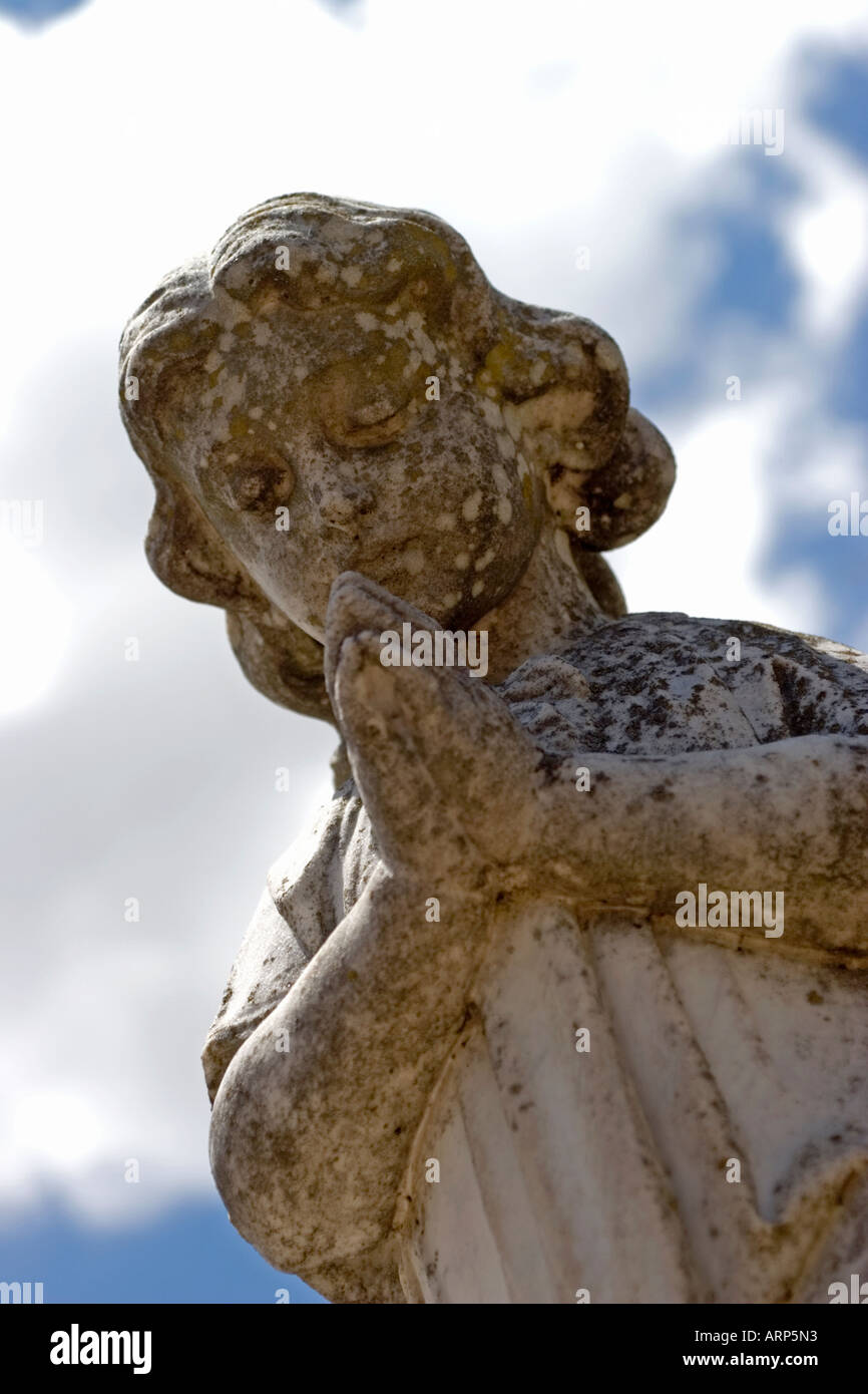 Angel angled moss prayer sky Stock Photo - Alamy