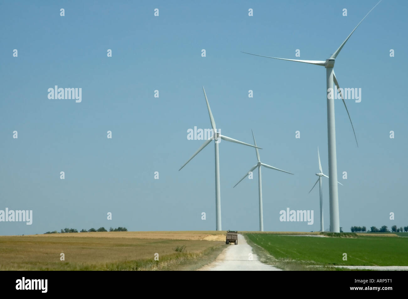 French wind farm, Champagne-Ardenne, France Stock Photo - Alamy