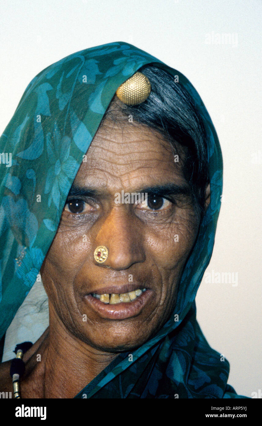 Rajasthani portrait, India Stock Photo - Alamy