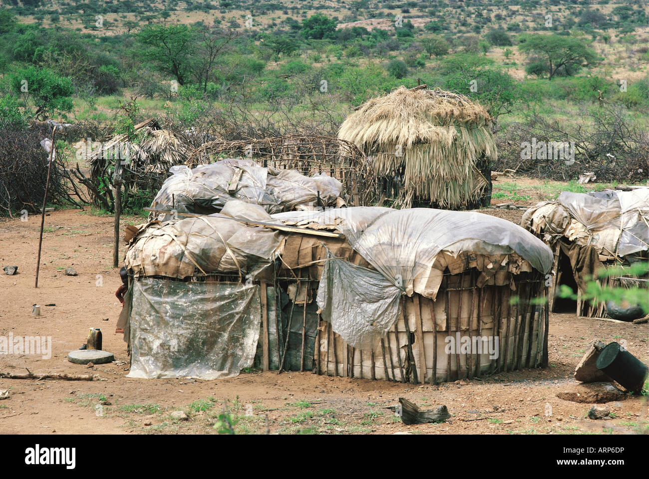 Samburu homestead hi-res stock photography and images - Alamy