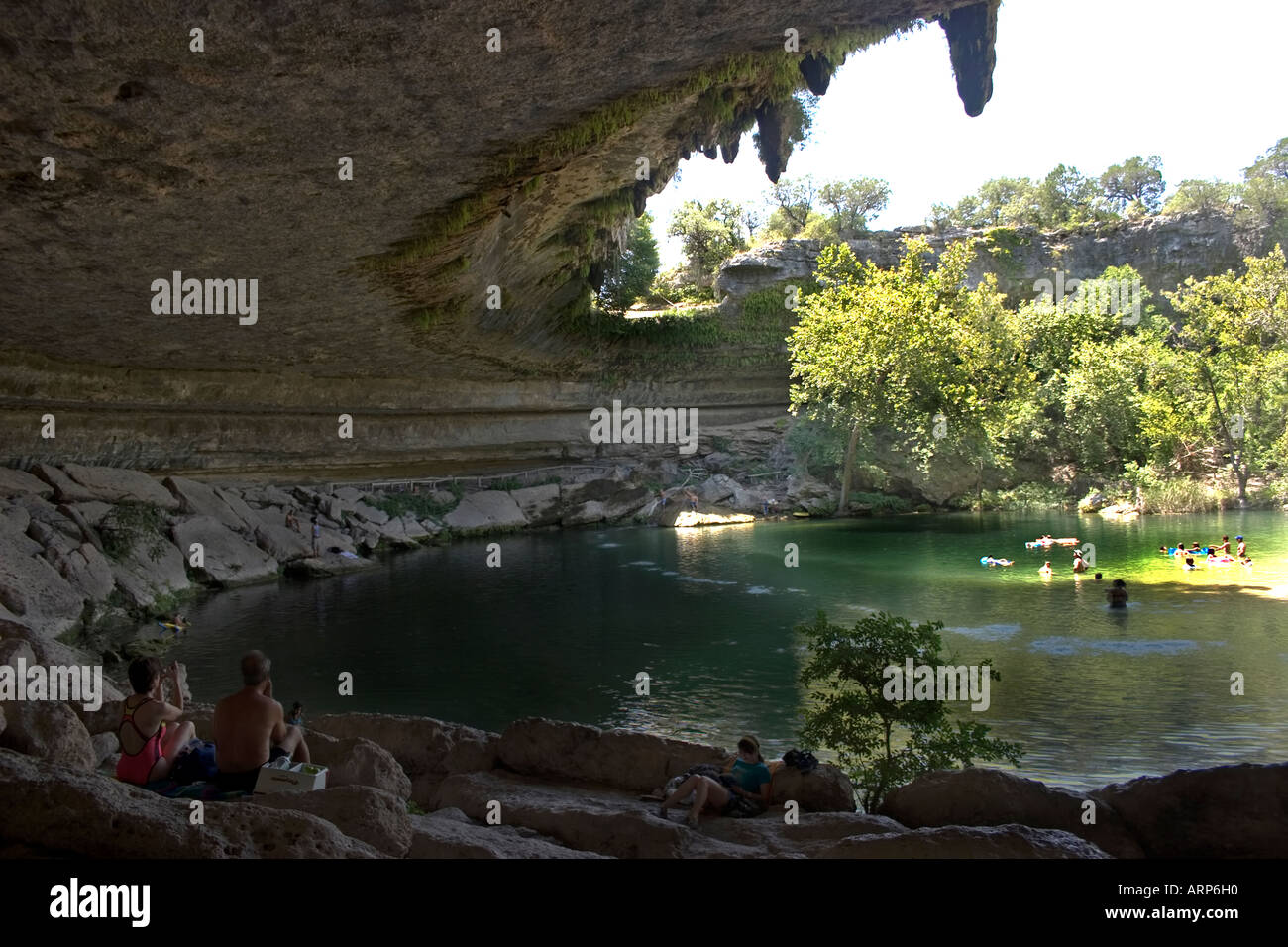 Hamilton pool swimmer inside hi-res stock photography and images - Alamy