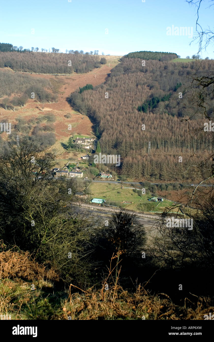 cwm near ebbw vale from the ebbw valley long distance footpath cefn yr ...