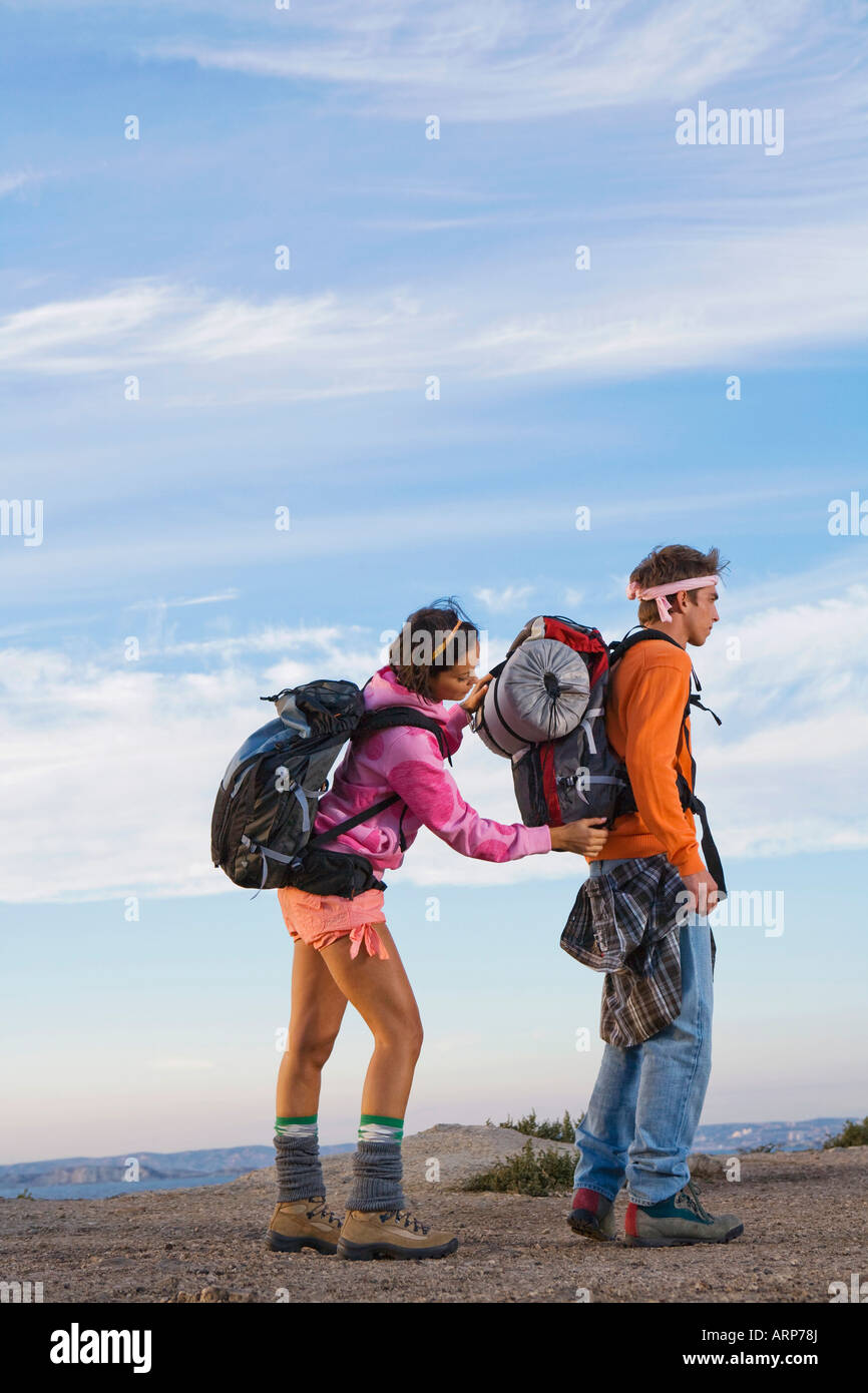 Mans backpack hi-res stock photography and images - Alamy