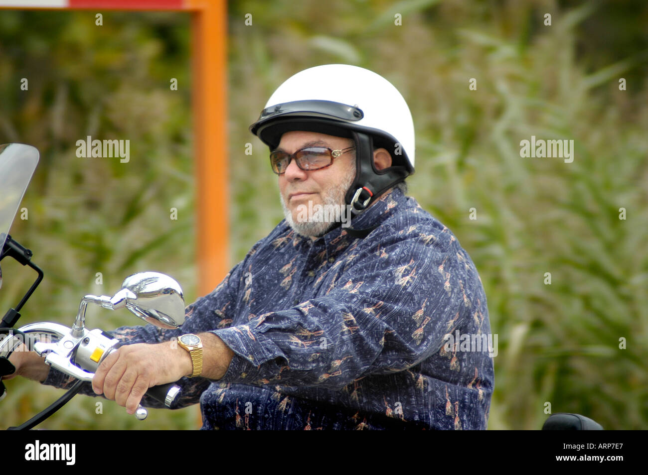 Man on his cycle Stock Photo - Alamy