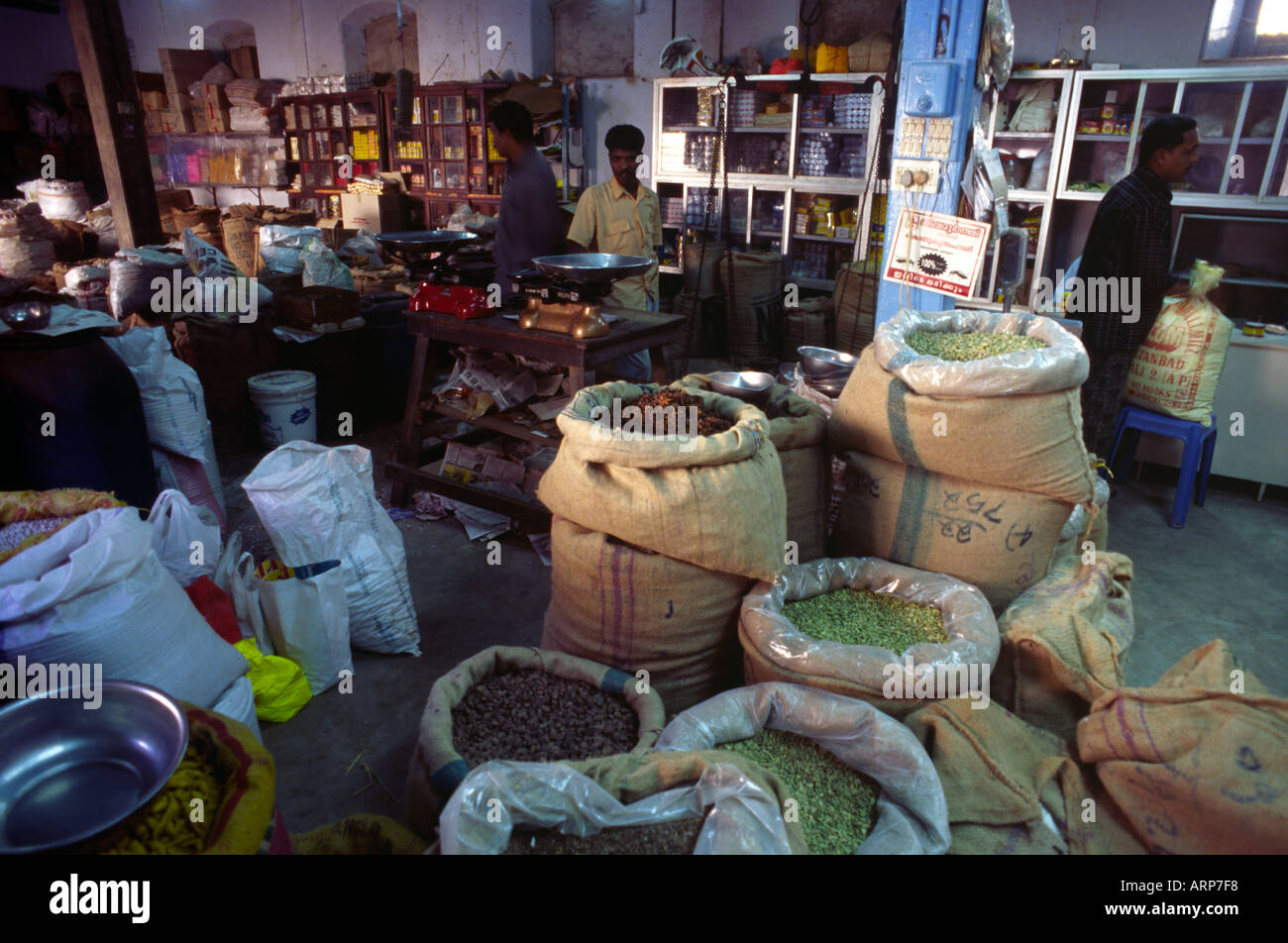 Local spice market Cochi Kerala India South Asia Stock Photo - Alamy