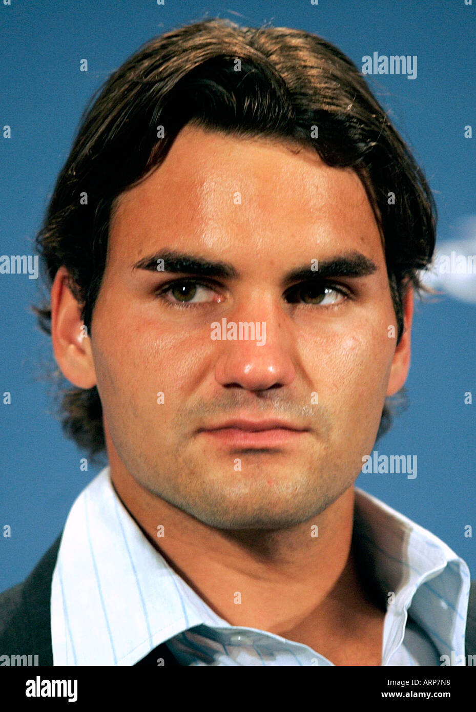 Roger Federer pictured in 2006 at the Laureus Awards in Barcelona Stock ...