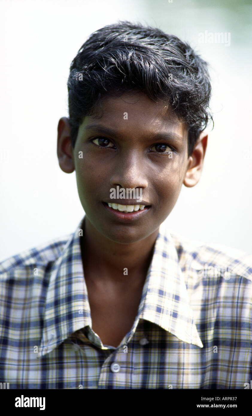 Portrait of young boy Kerala India South Asia Stock Photo - Alamy