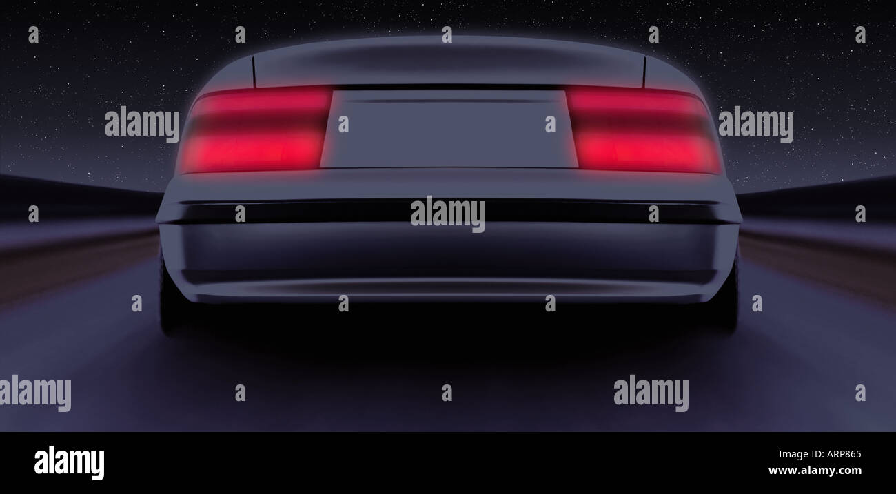 Car speeding night time hi-res stock photography and images - Alamy