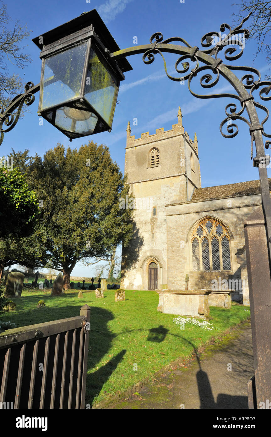 St Marys Norman Church Beverston Gloucestershire Stock Photo - Alamy