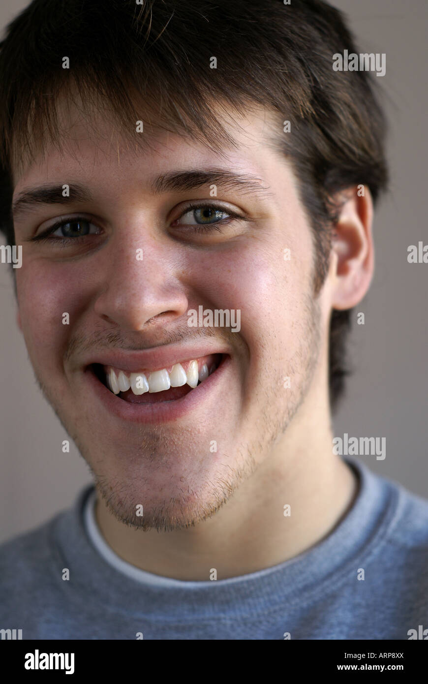 Happy Young Man Stock Photo - Alamy Happy Young Man Stock Photo - Alamy