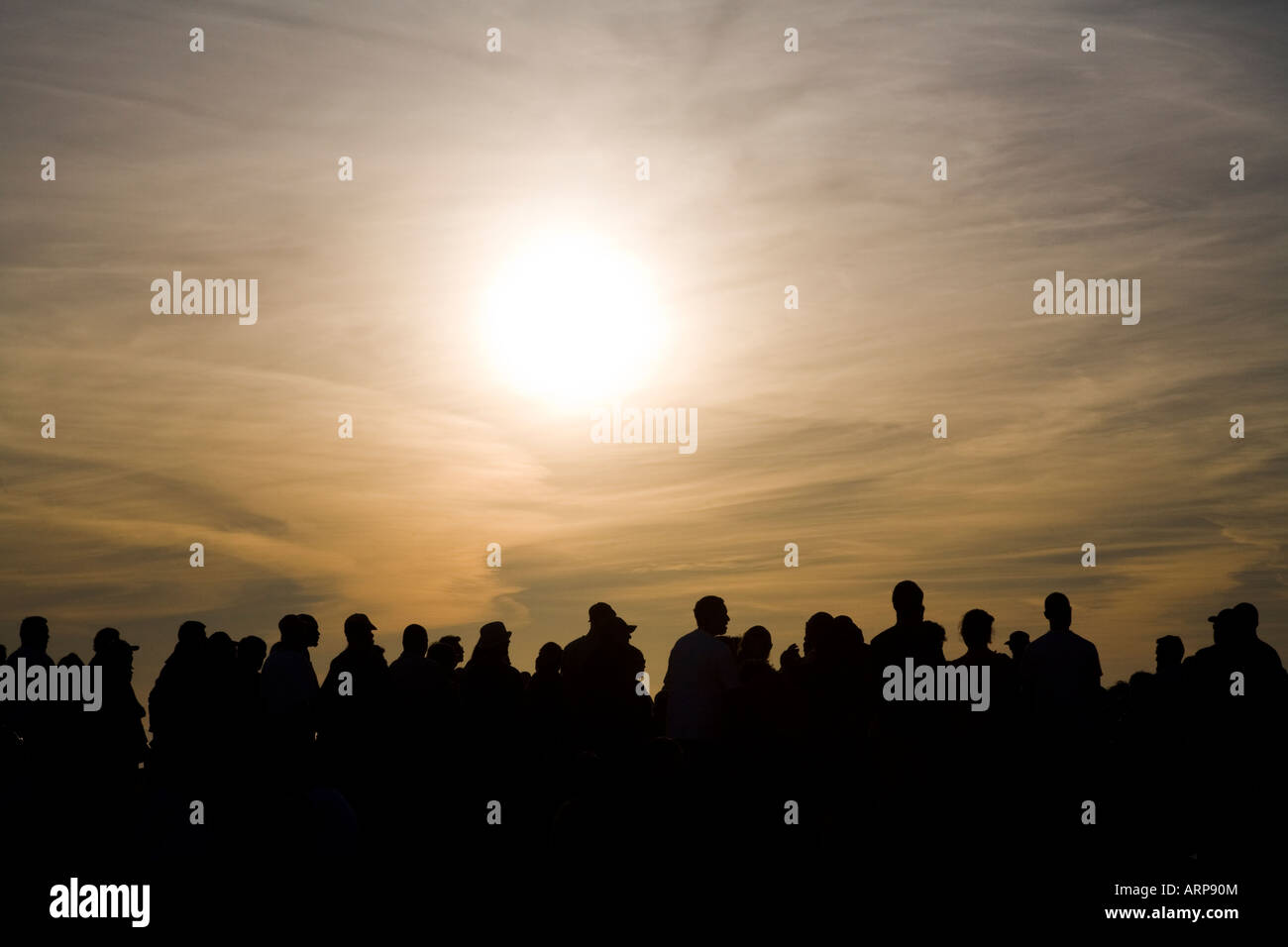 crowds gather around a drum circle Venice Beach California United ...
