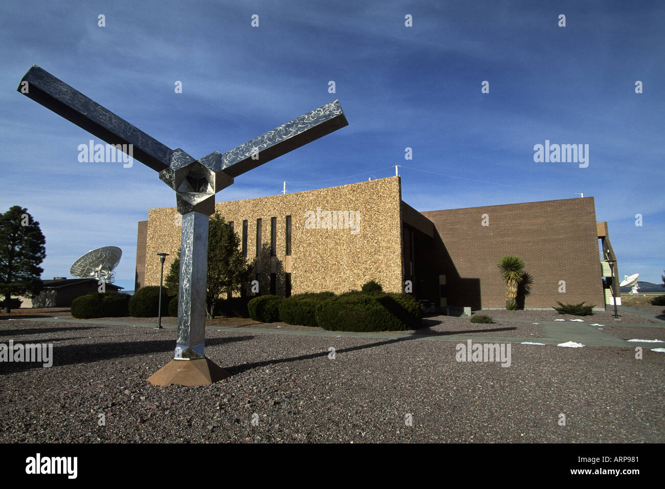 VLA Radio Telescopes and Control Building Soccorro New Mexico USA Stock ...