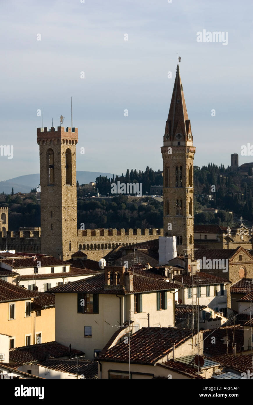 Badia Tower Florence Map Detail Farm Stay Castello Di Badia La Loggia