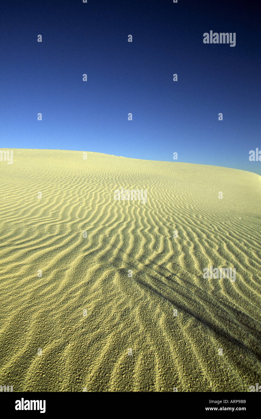 Wind wave patterns in sand dunes at White Sands National Monument ...