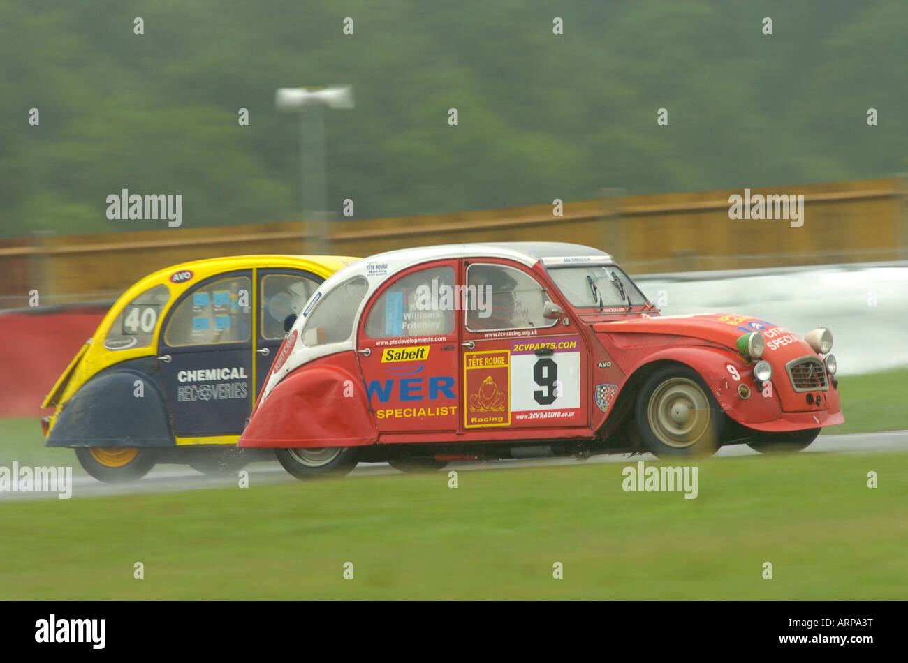 24 Hour 2CV Racing at Snetterton Norfolk Stock Photo - Alamy