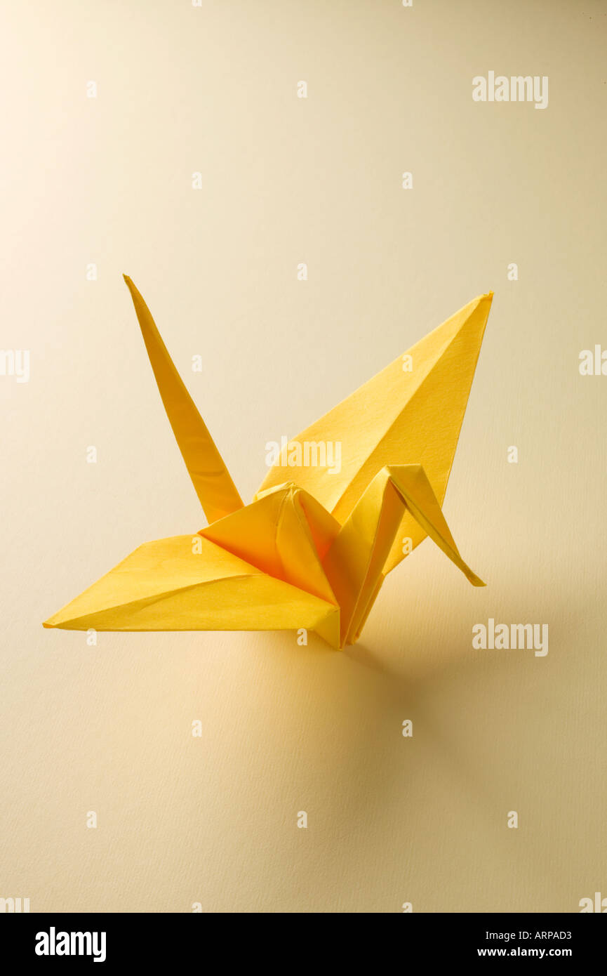 Yellow Origami Bird High Resolution Stock Photography and Images - Alamy