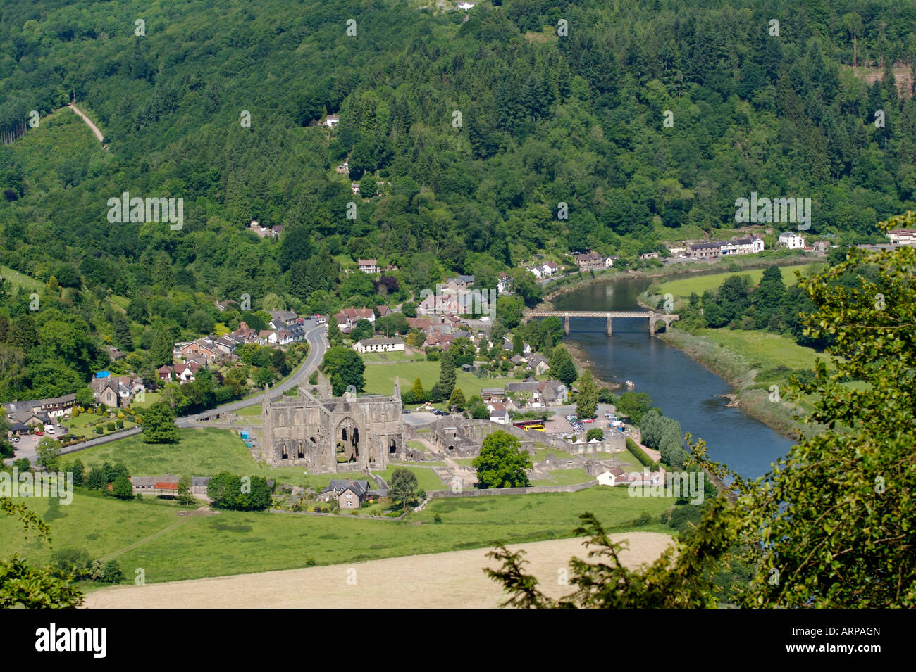 Tintern Abbey Wye Valley Stock Photo - Alamy