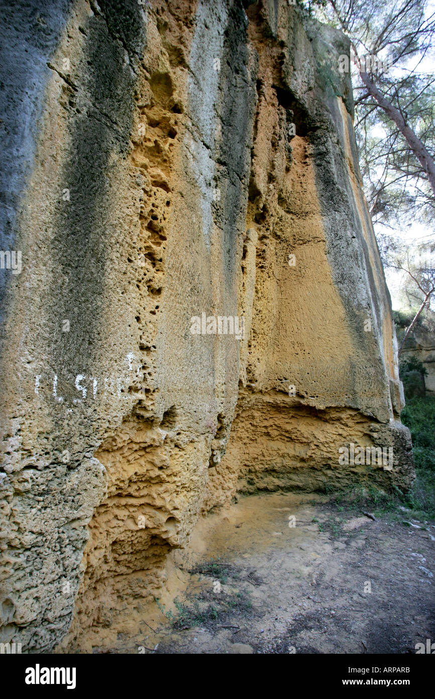 Ancient Roman quarry of Medol, near Tarragona, Spain Stock Photo - Alamy