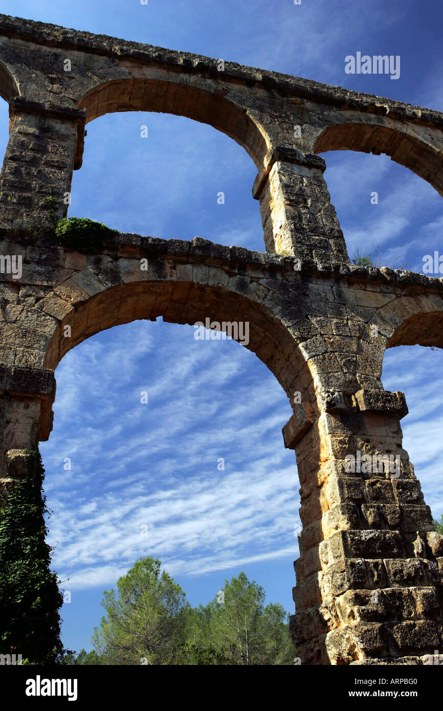 Ferreres ancient Roman Aqueduct, also known as Devils Bridge, Tarragona, Spain Stock Photo - Alamy