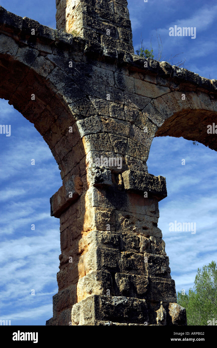 Ferreres ancient Roman Aqueduct, also known as Devils Bridge, Tarragona, Spain Stock Photo - Alamy