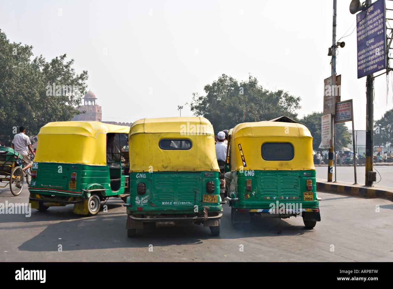 Auto rickshaws, Old Delhi, India Stock Photo - Alamy