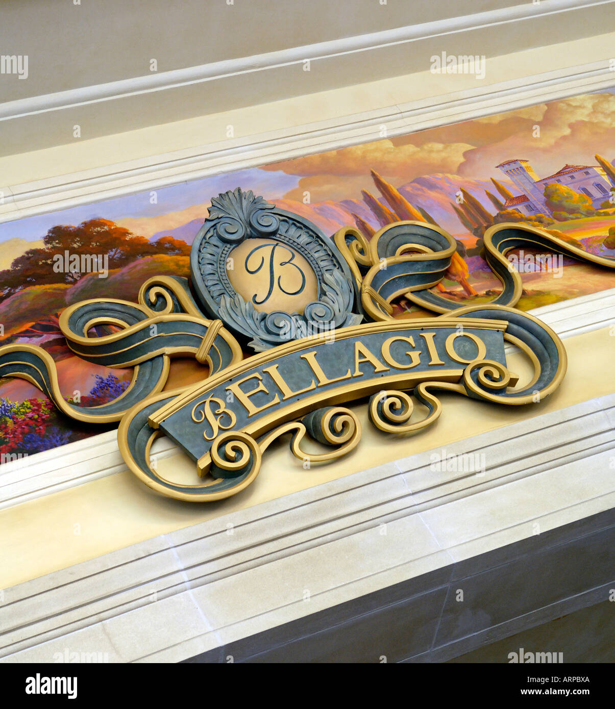 A Sign for the Bellagio Hotel and Casino in Las Vegas, Nevada Stock ...