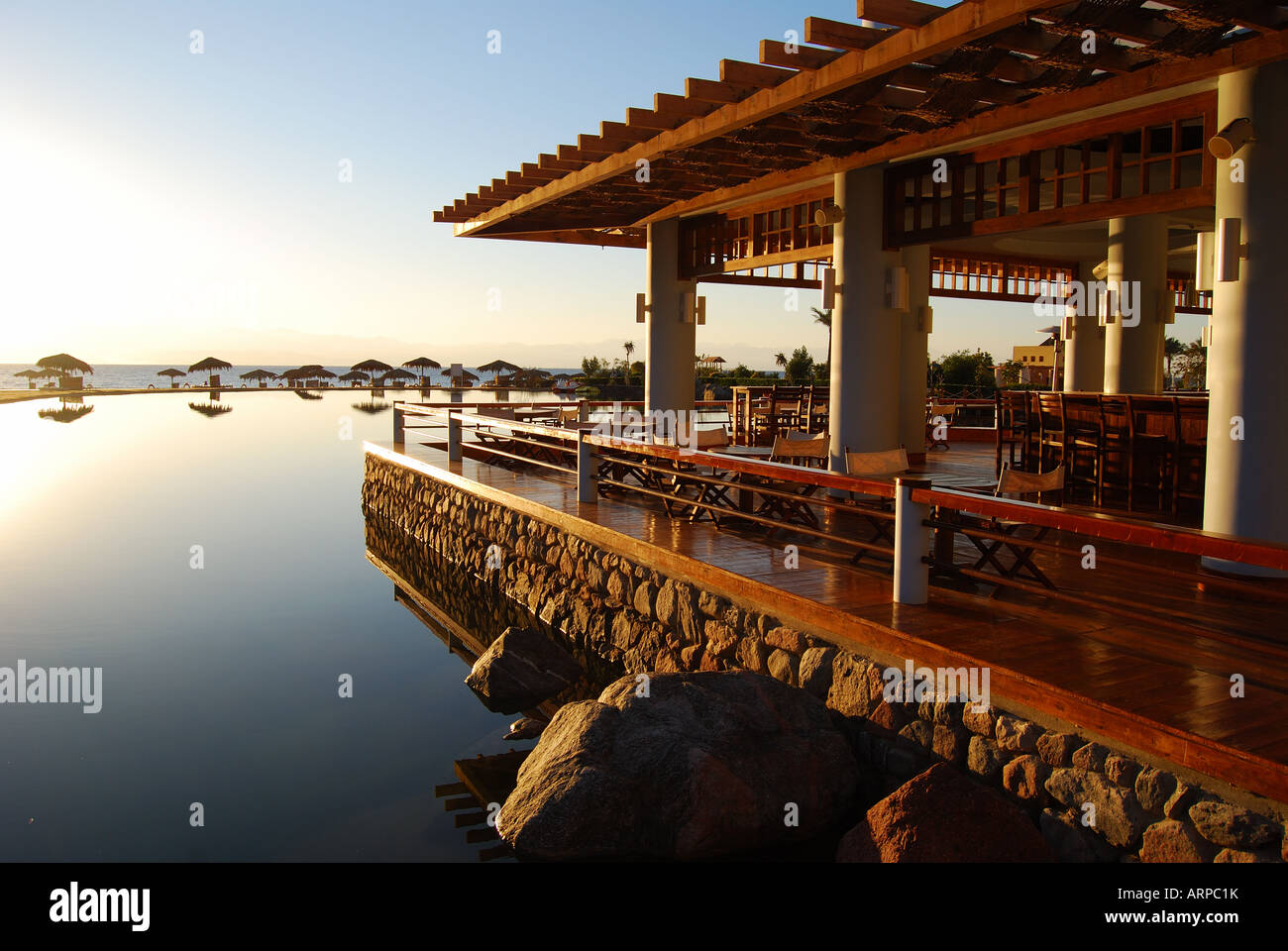 Lagoon at dawn, Intercontinental Taba Heights Resort Hotel, Taba ...