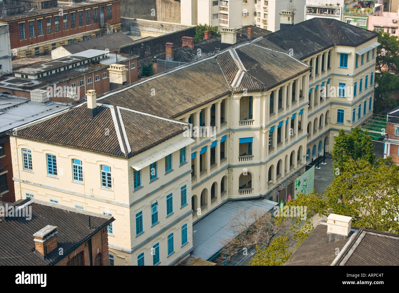 Victoria Prison Colonial Architecture Central Hong Kong Stock Photo - Alamy