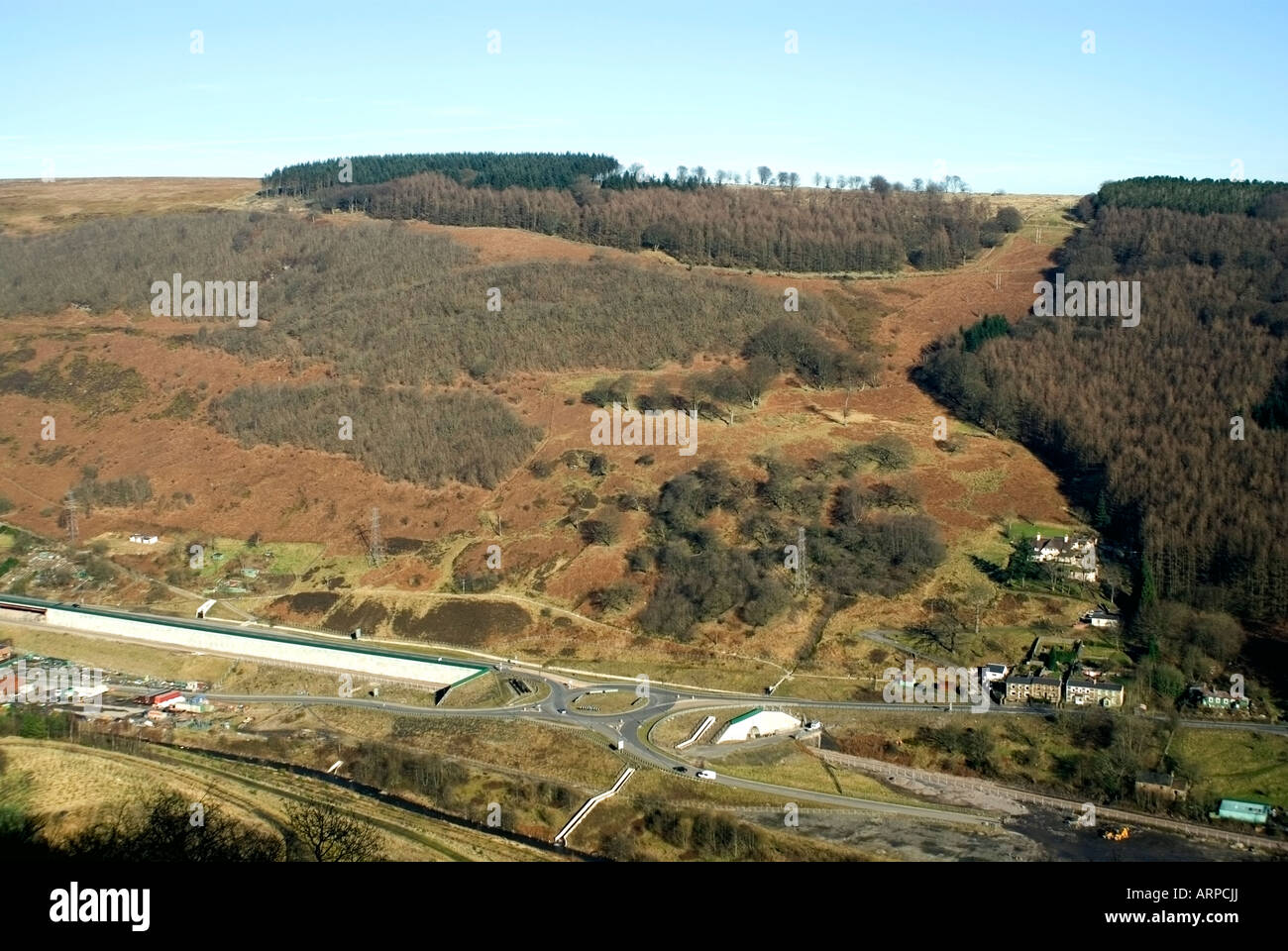 cwm near ebbw vale from the ebbw valley long distance footpath cefn yr ...