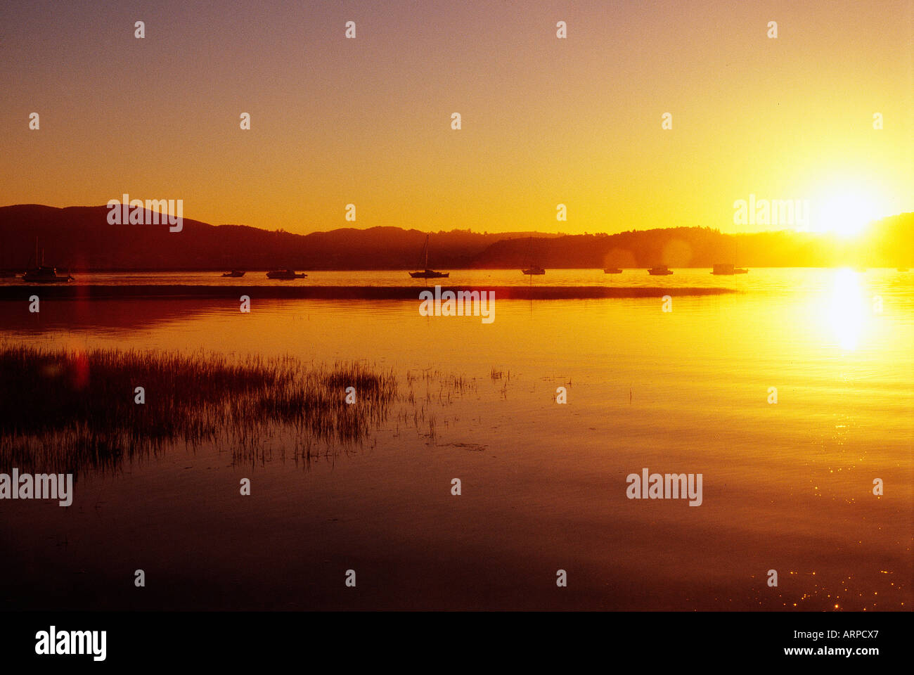 Knysna sunset, South Africa Stock Photo - Alamy