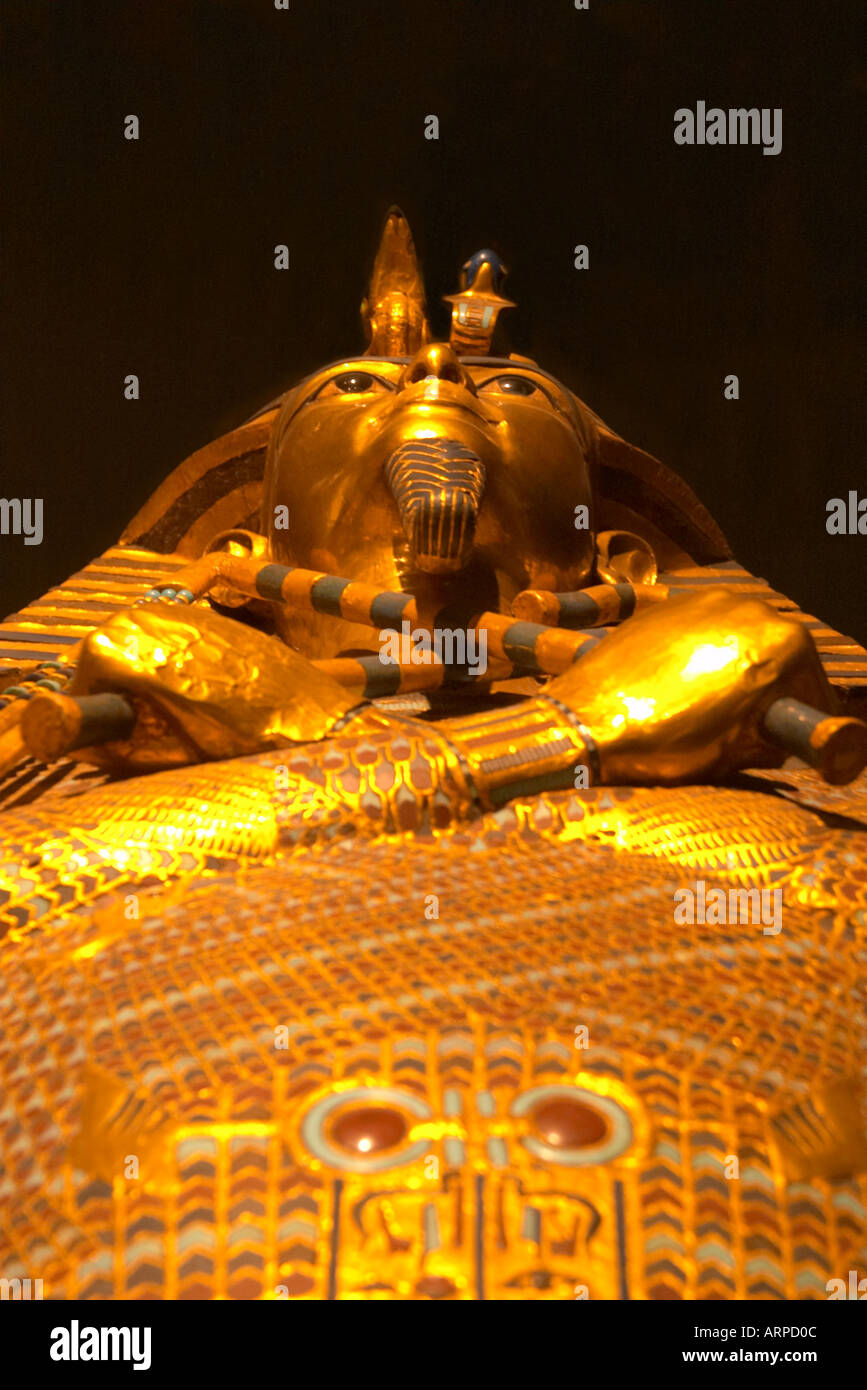 Tutankhamun coffin hi-res stock photography and images - Alamy