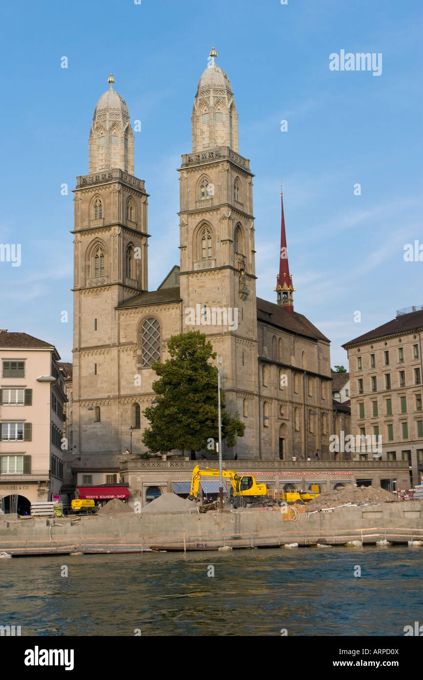 Gröss Muenster in Zürich Switzerland Stock Photo - Alamy