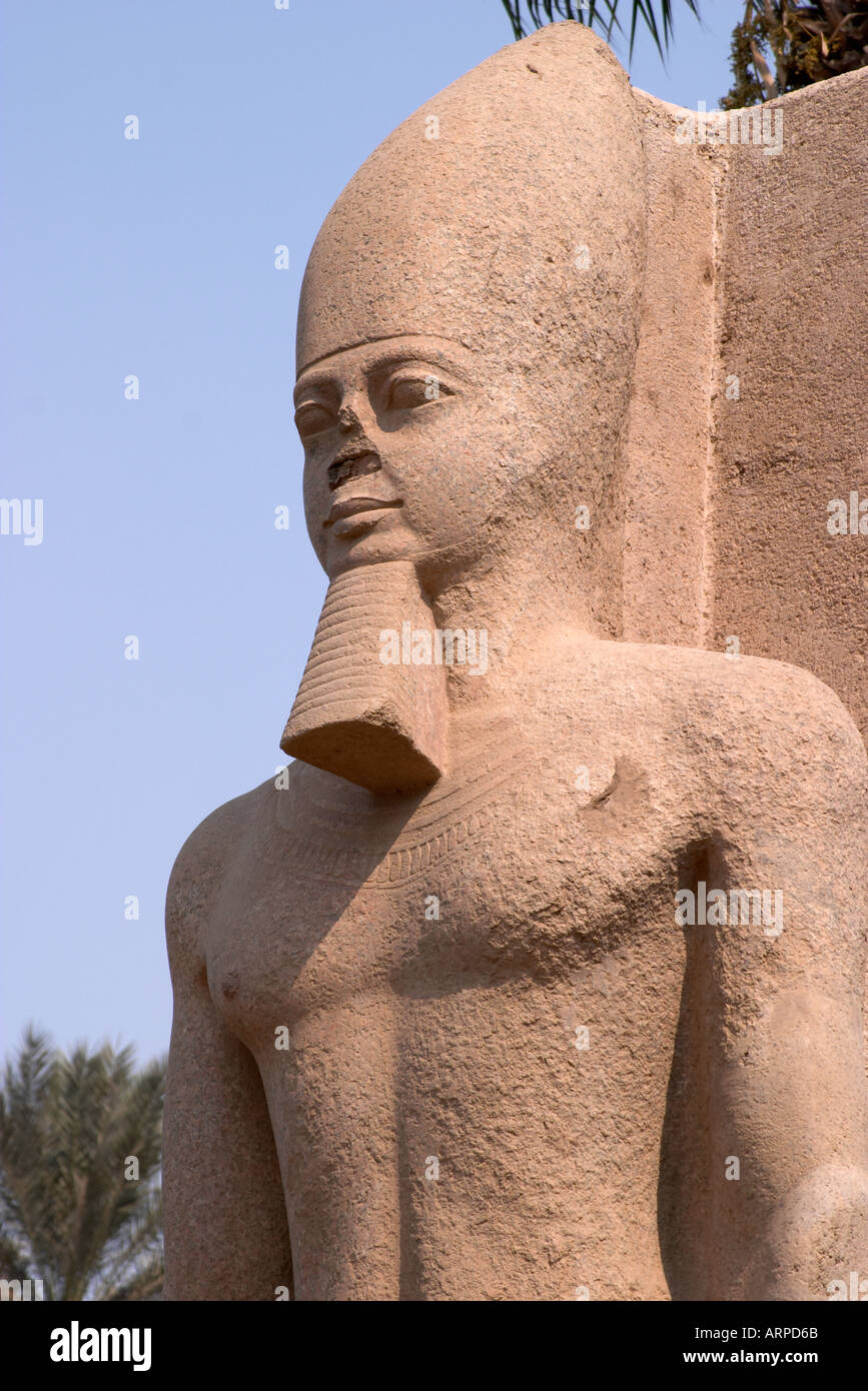 Ramesses II statue at Memphis Egypt Stock Photo - Alamy