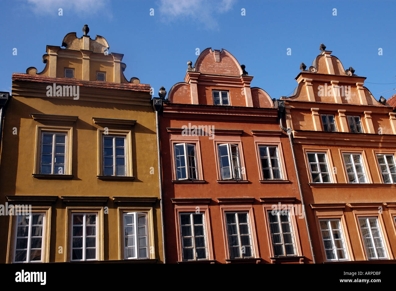 Old houses in Old Town Warsaw Poland Stock Photo - Alamy