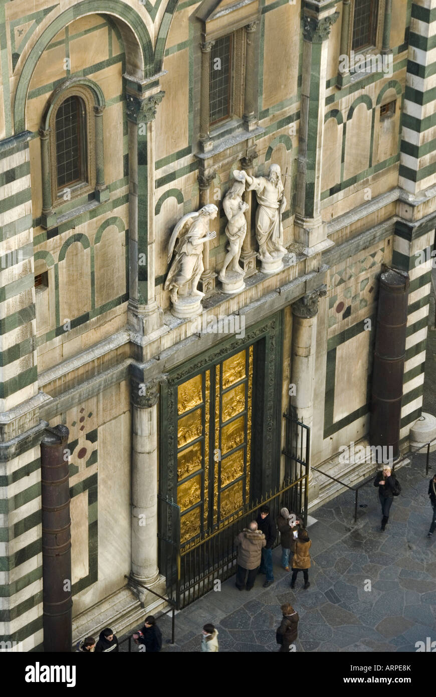 Baptistery doors designed by Lorenzo Ghiberti and called the Gates of ...