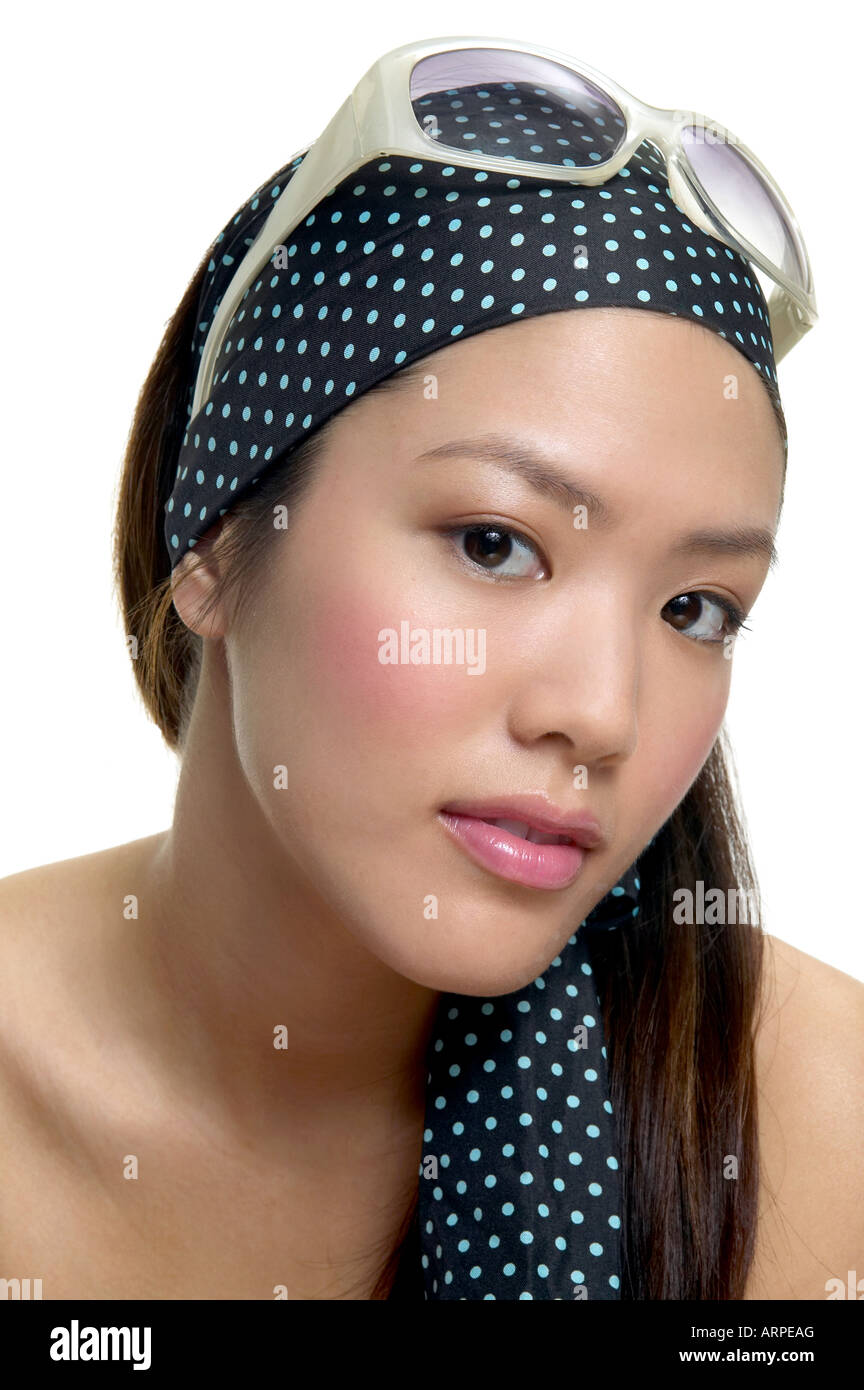 Woman wearing glasses scarf hi-res stock photography and images - Alamy