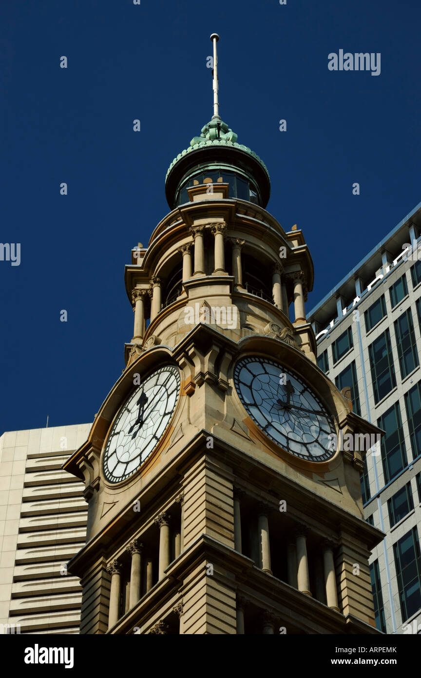 Clock Tower at Martin Place, Sydney, New South Wales, Australia Stock ...
