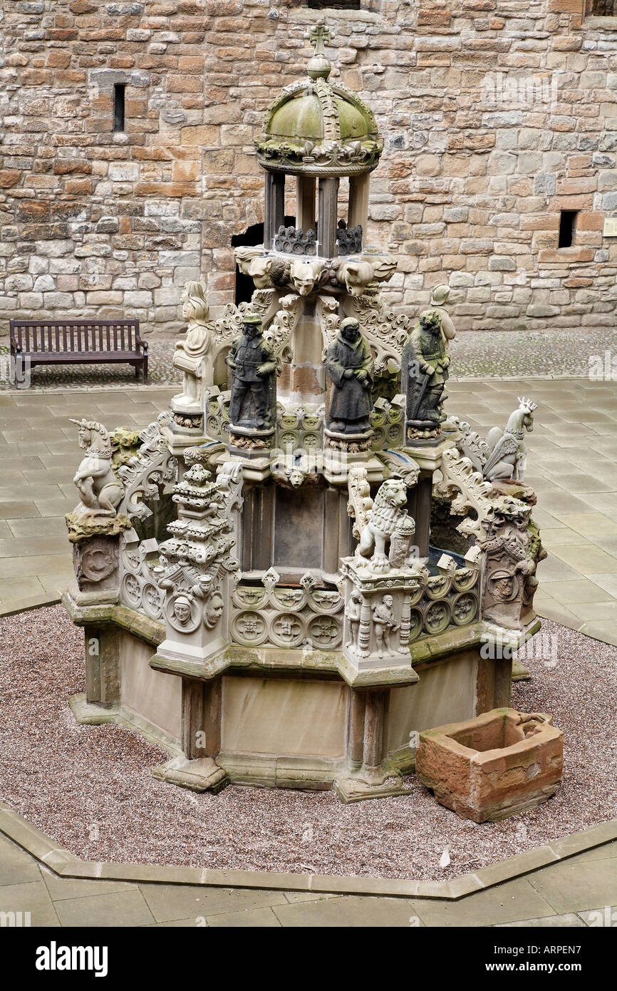 A Portrait Photograph of the Fountain, the Centre Piece at Linlithgow ...