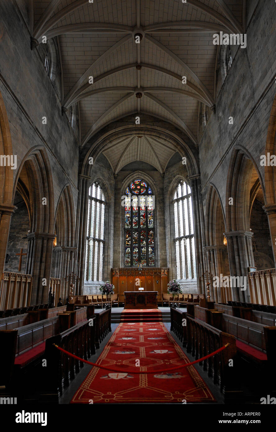 The Altar Inside St Michaels Church, Linlithgow Scotland Stock Photo ...