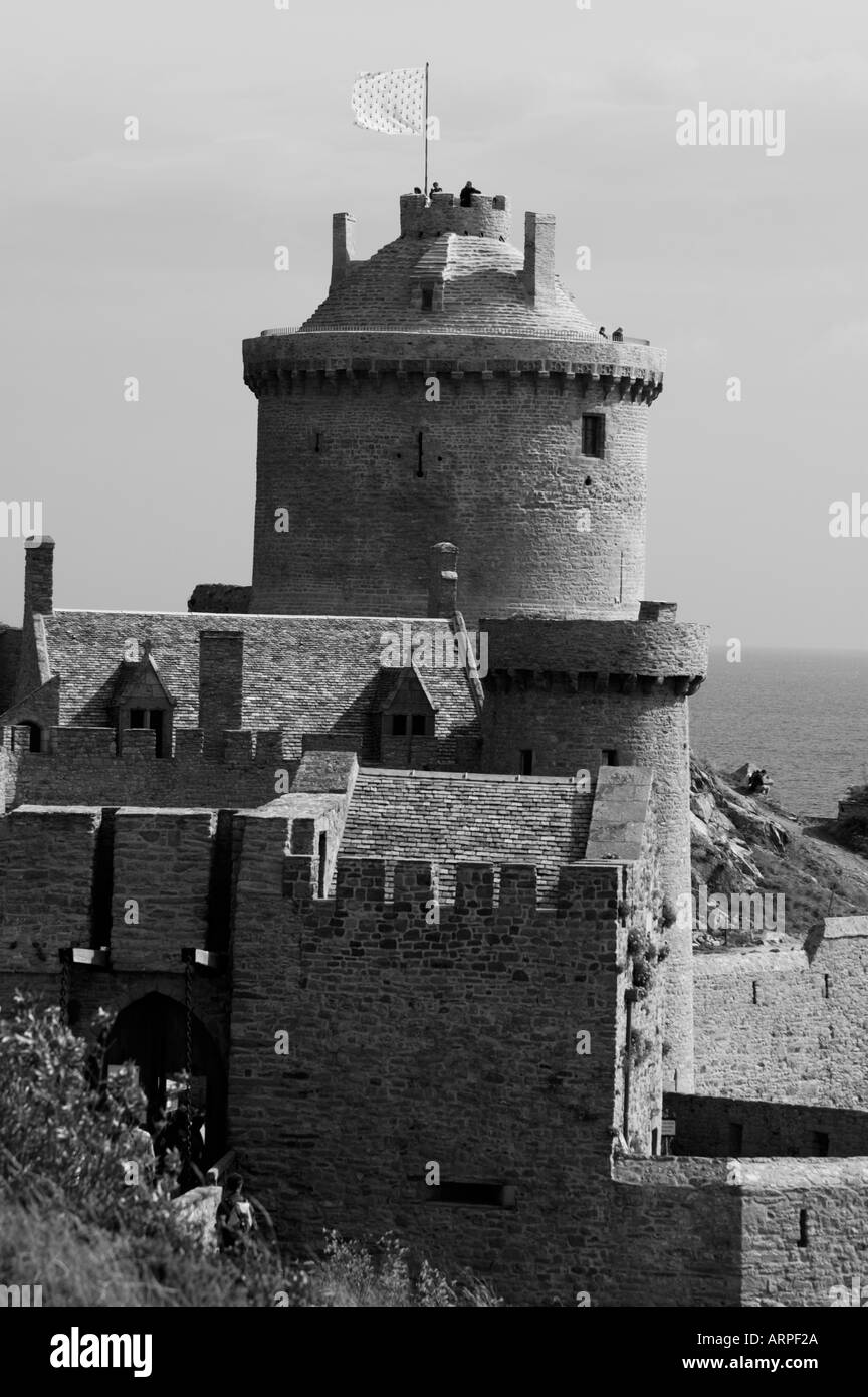 Old castle fort la Black and White Stock Photos & Images - Alamy