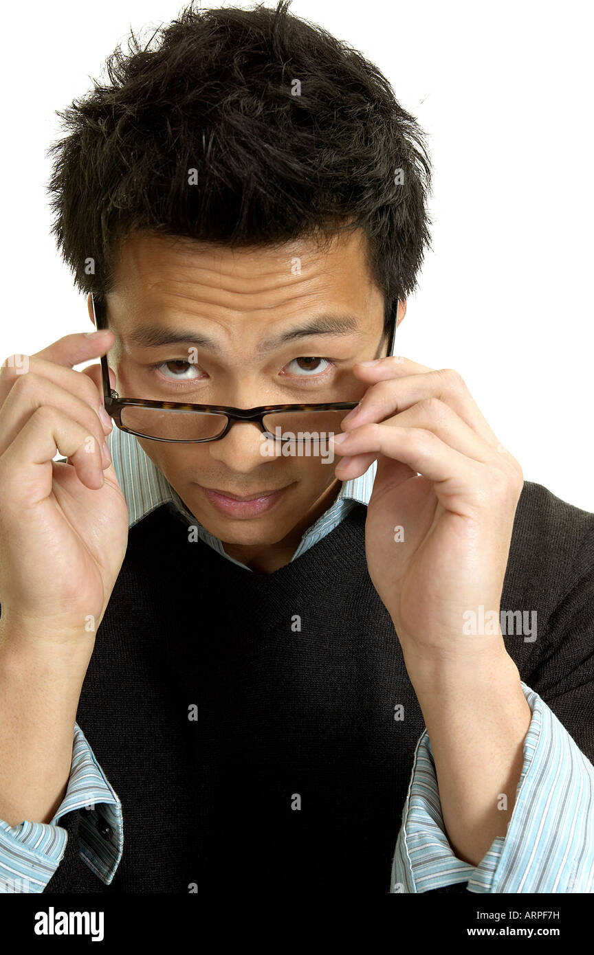 Asian guys with glasses hi-res stock photography and images - Alamy