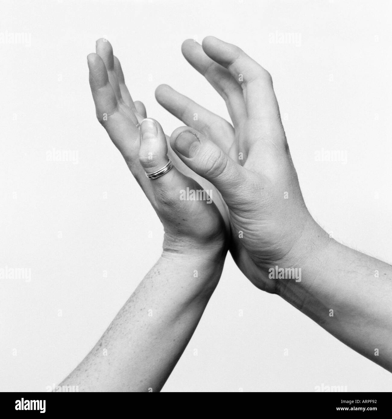 Black mans fingers Black and White Stock Photos & Images - Alamy