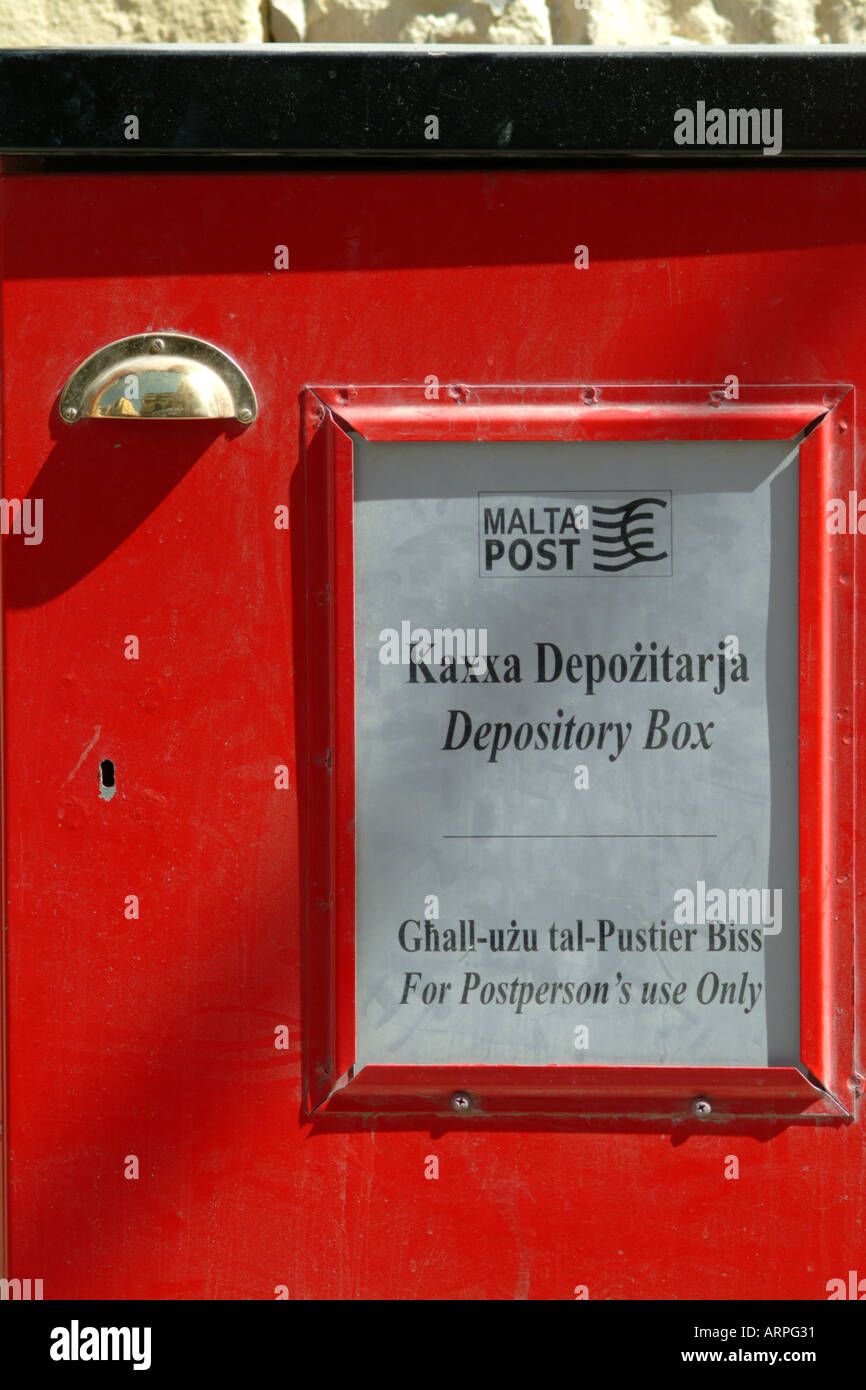 maltese post box Stock Photo - Alamy