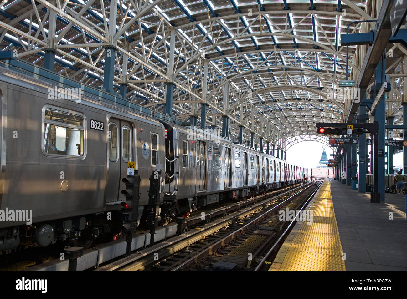 The STILLWELL STATION of the NEW YORK CITY SUBWAY system at CONEY ...