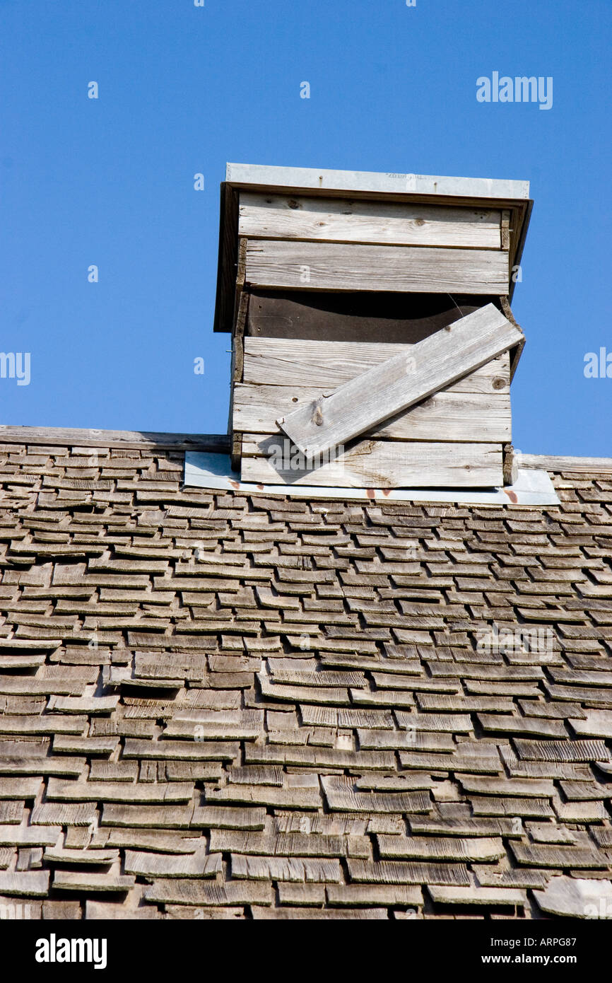 Chimney shingles roof wooden hi-res stock photography and images - Alamy