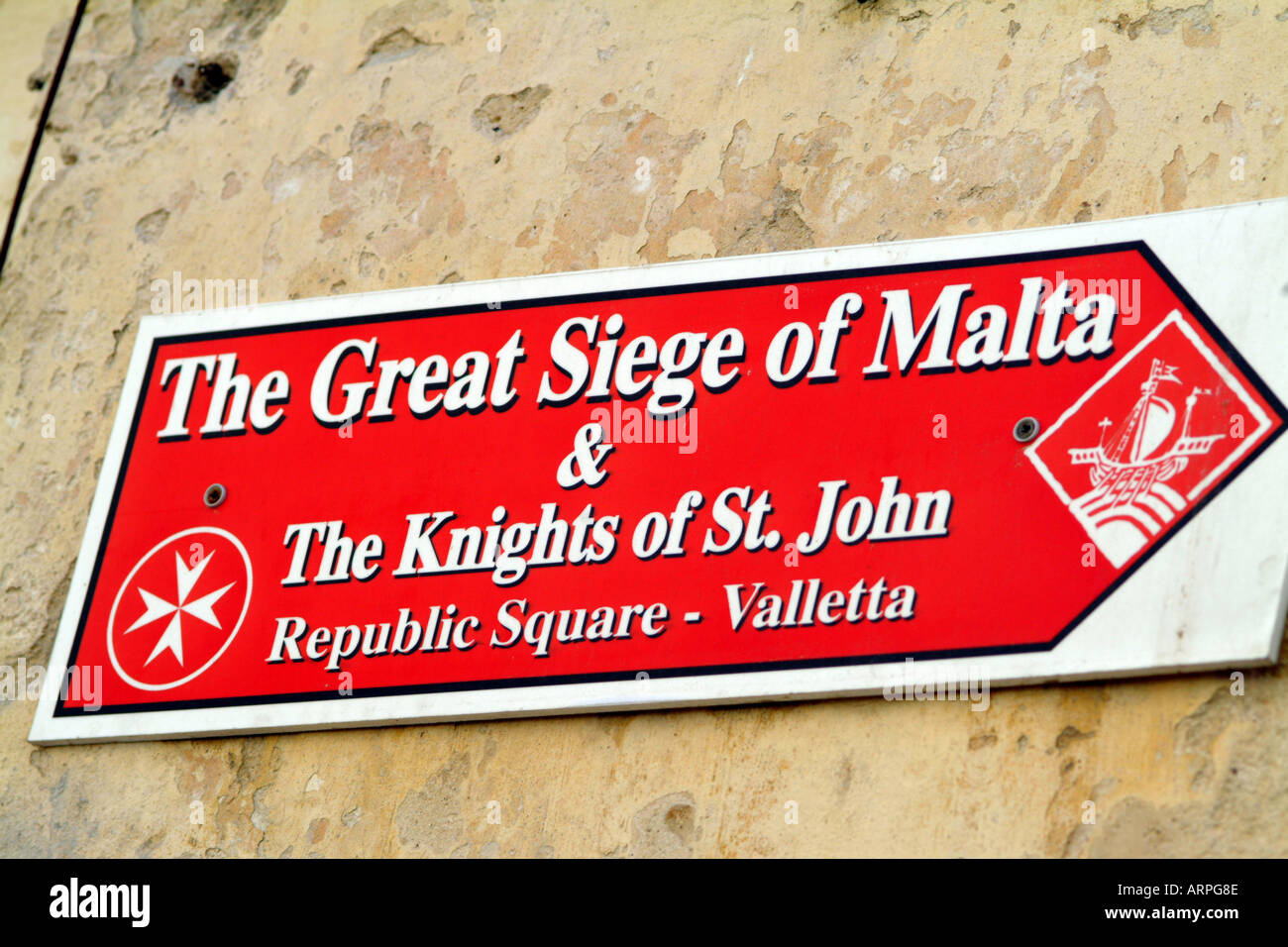 Malta street sign Stock Photo - Alamy