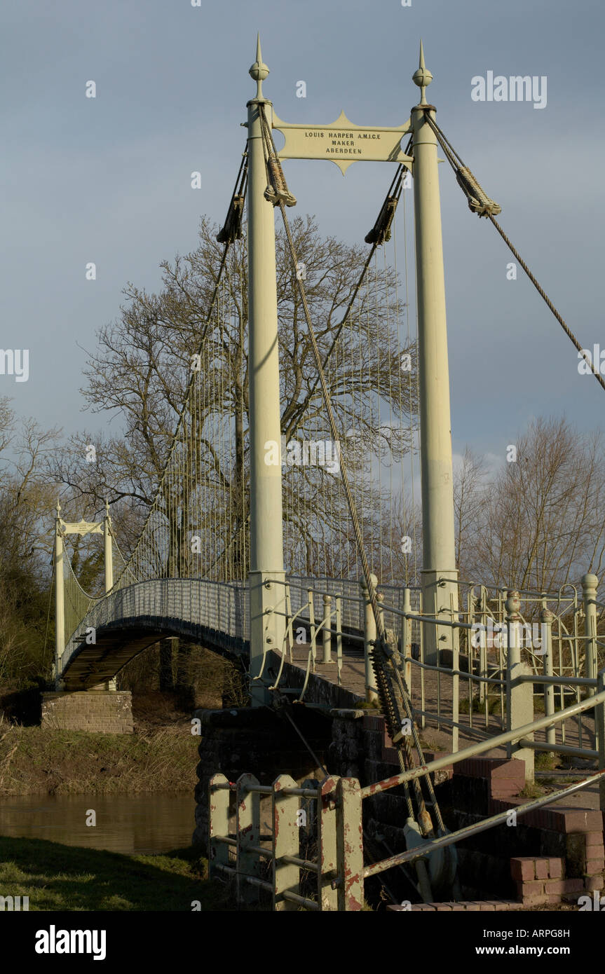 Footbridge over the River Wye Stock Photo - Alamy