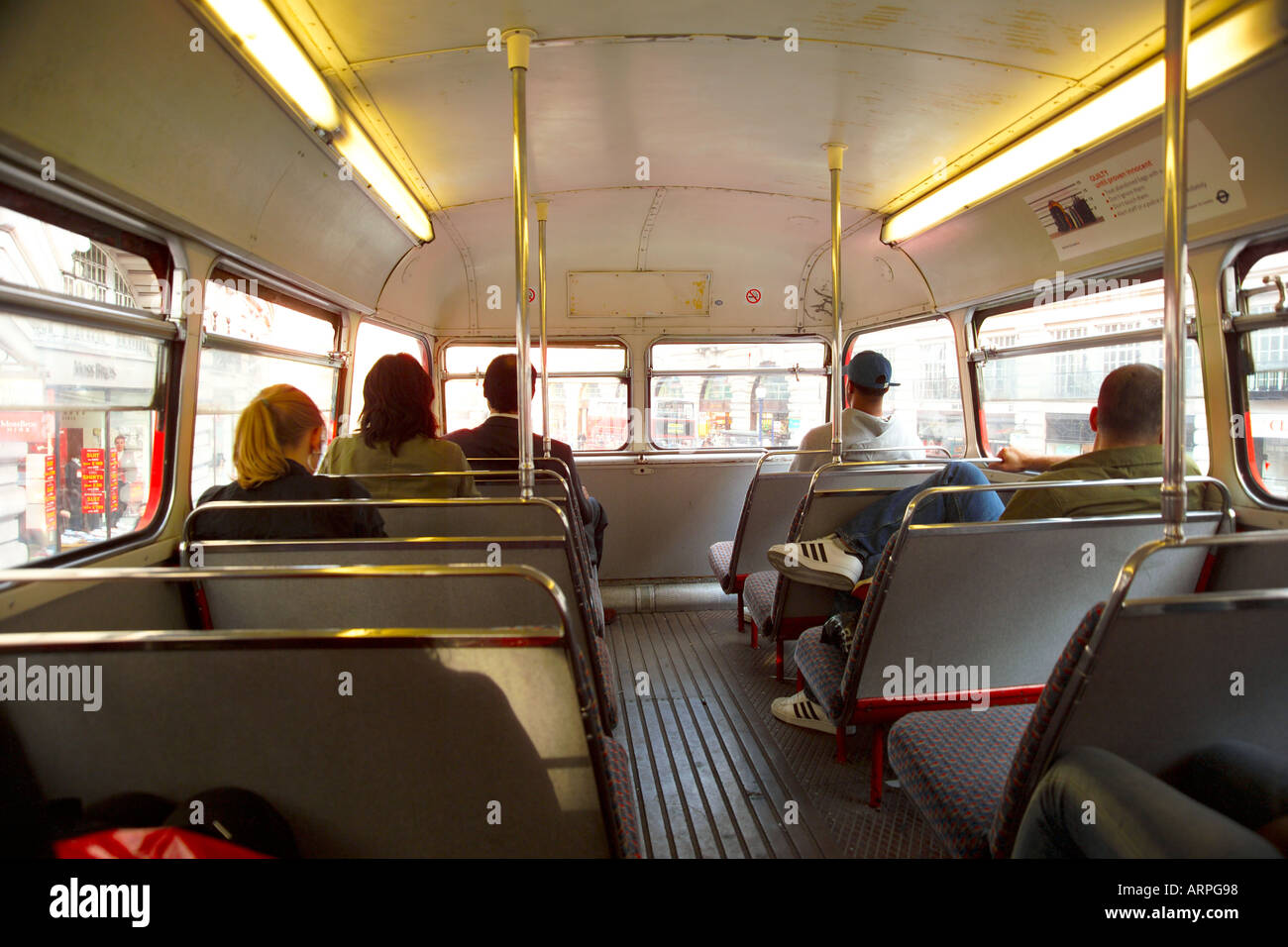 Interior of routemaster double decker bus hi-res stock photography and ...