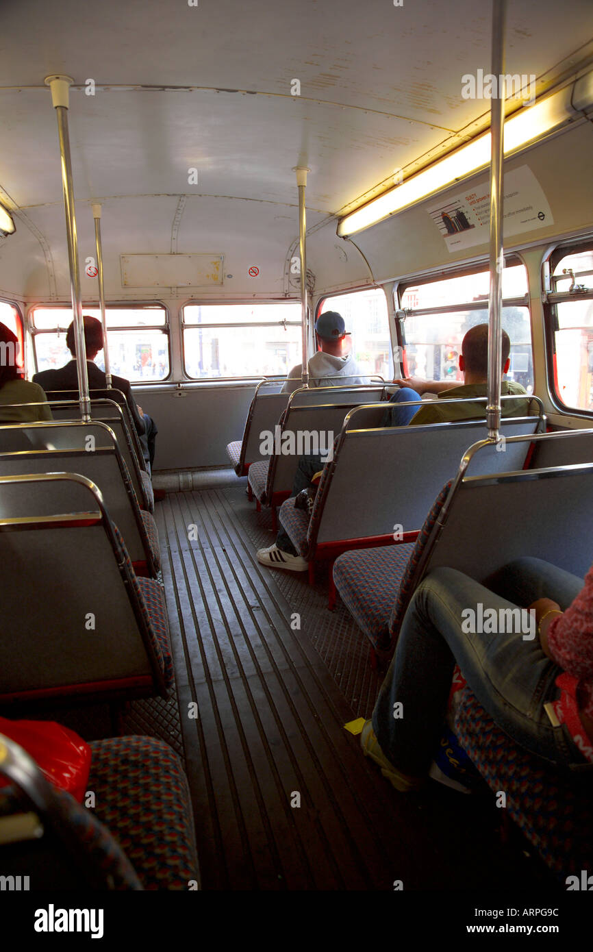 Interior of routemaster double decker bus hi-res stock photography and ...